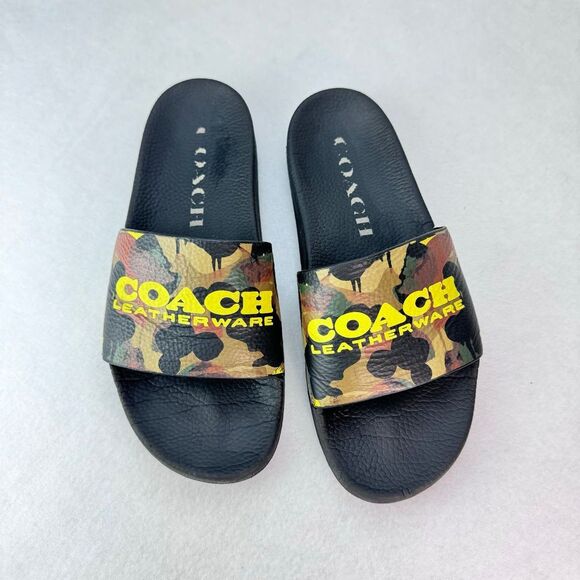 Coach | Shoes | Coach Slide With Camo Print Size 8 | Poshmark